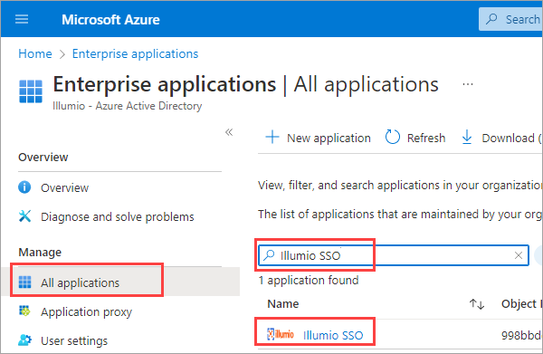 Configure Azure AD Single Sign-on