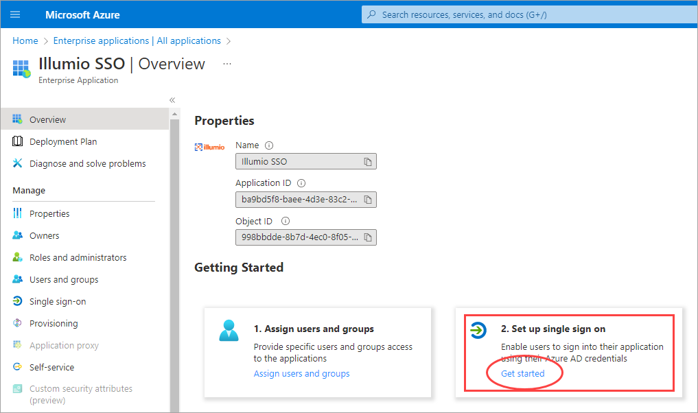 Configure Azure AD Single Sign-on